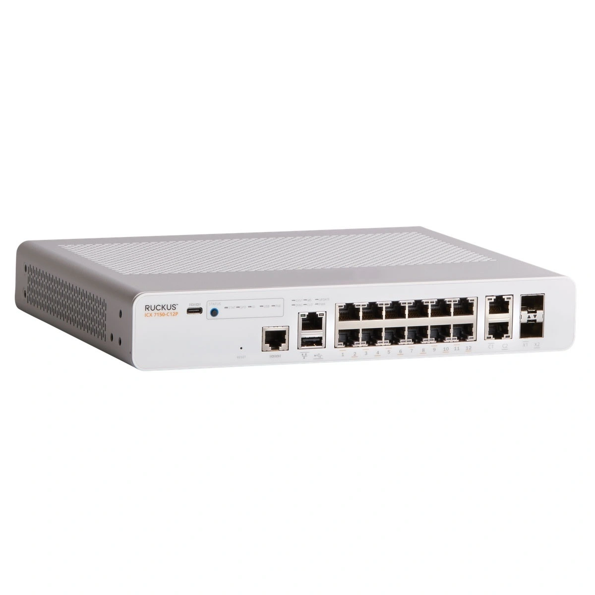 ICX 7150 Switch compacto 12 puertos GbE PoE+ 2x 10G SFP – Telmedia Store