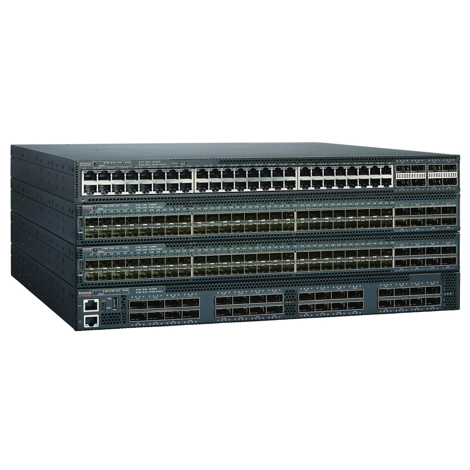 Switch ICX 7850 QSFP28 de 32 puertos 40 GE o 100 GE QSFP28 – Telmedia Store