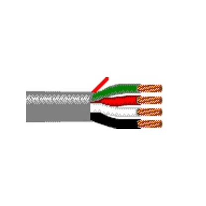 4 Conductores de cobre 18 AWG multifilar, sin blindar, Gris (precio por ...