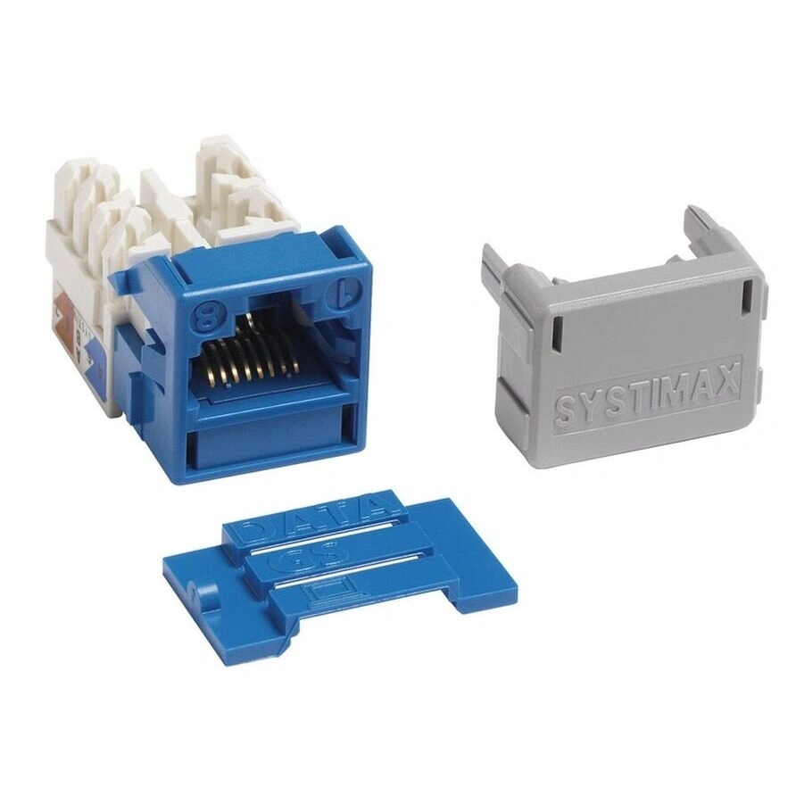 Systimax – Jack Cat 6A X10D, MGS600 color azul – Telmedia Store