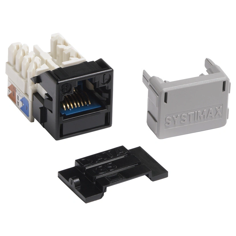 Systimax – Jack Cat 6A, MGS600 color negro – Telmedia Store