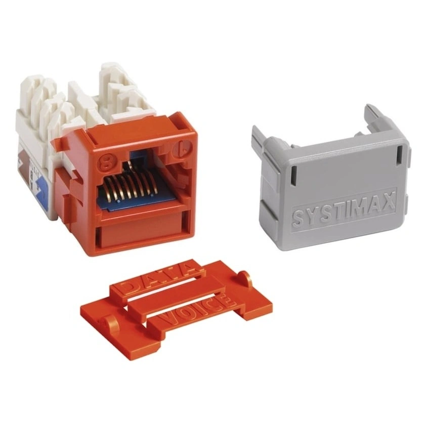 CommScope Systimax Jack Cat 6A GigaSpeed X10D Naranja – Telmedia Store