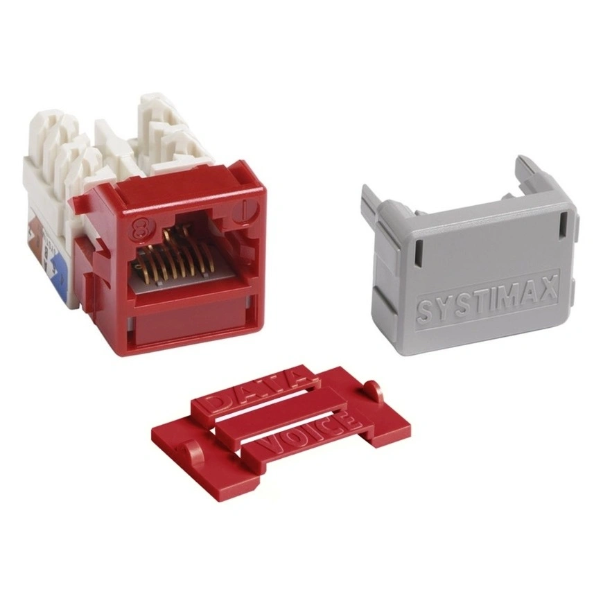 Systimax – Jack Cat 6 MGS400-317 Rojo – Telmedia Store